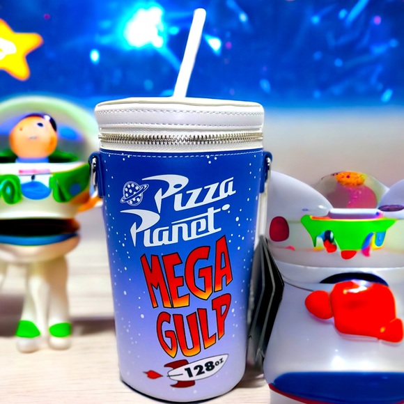 Loungefly | Bags | Pizza Planet Mega Gulp Crossbody Bag | Poshmark